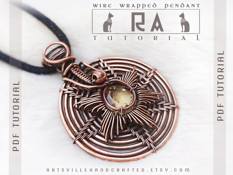 Ra : Wire Wrap Sun Pendant Pattern Tutorial, Wire Weaving Tutorial ...