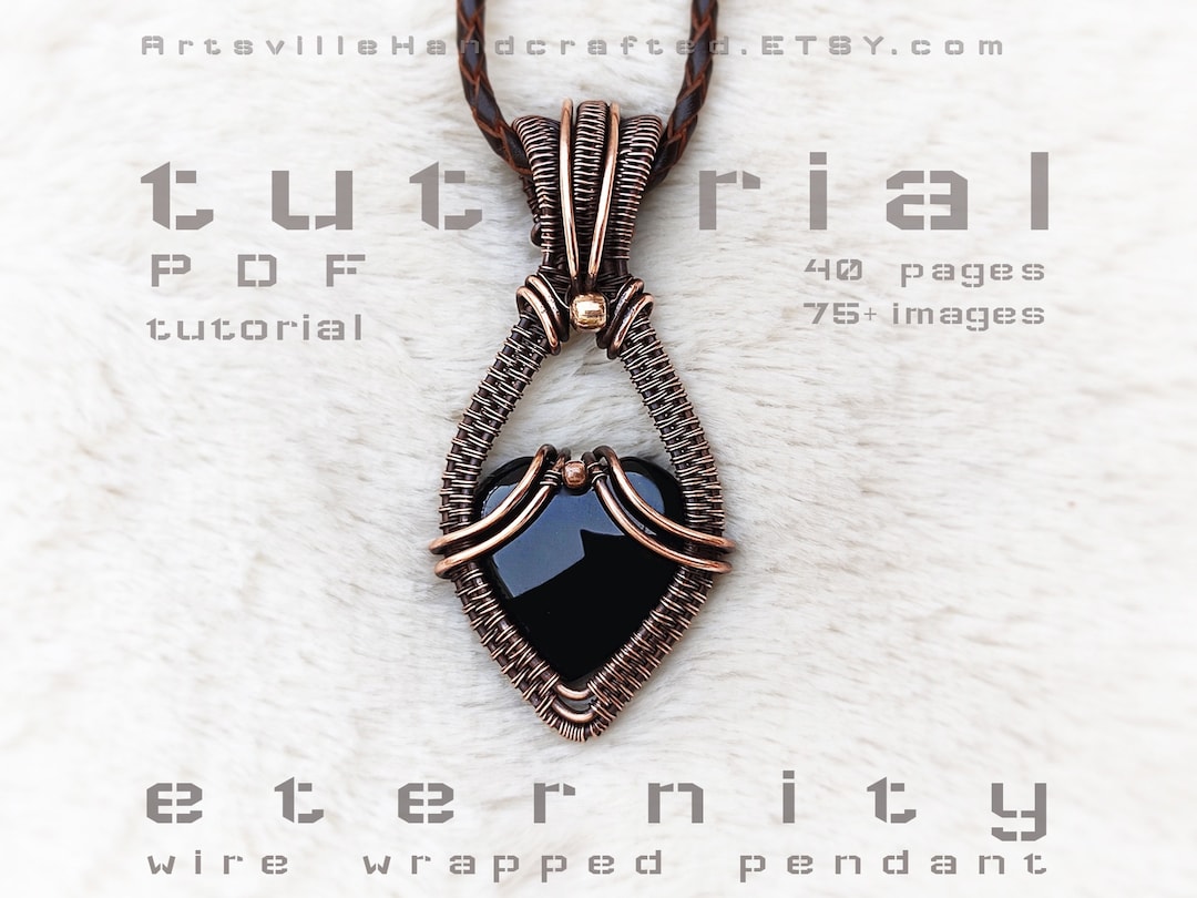 Eternity: Heart Stone Wire Wrap Pendant Tutorial Wire - Etsy