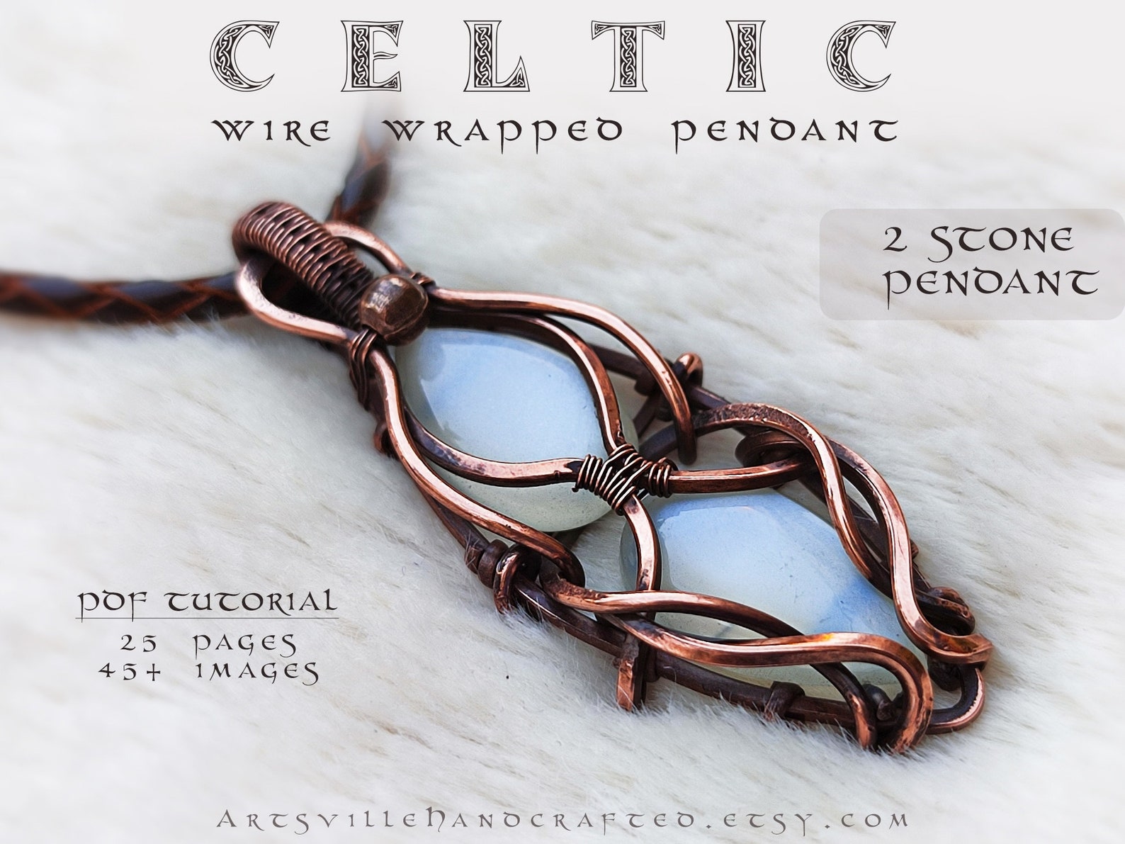 Celtic Pendant : Wire Wrap Tutorial for Beginners Wire - Etsy