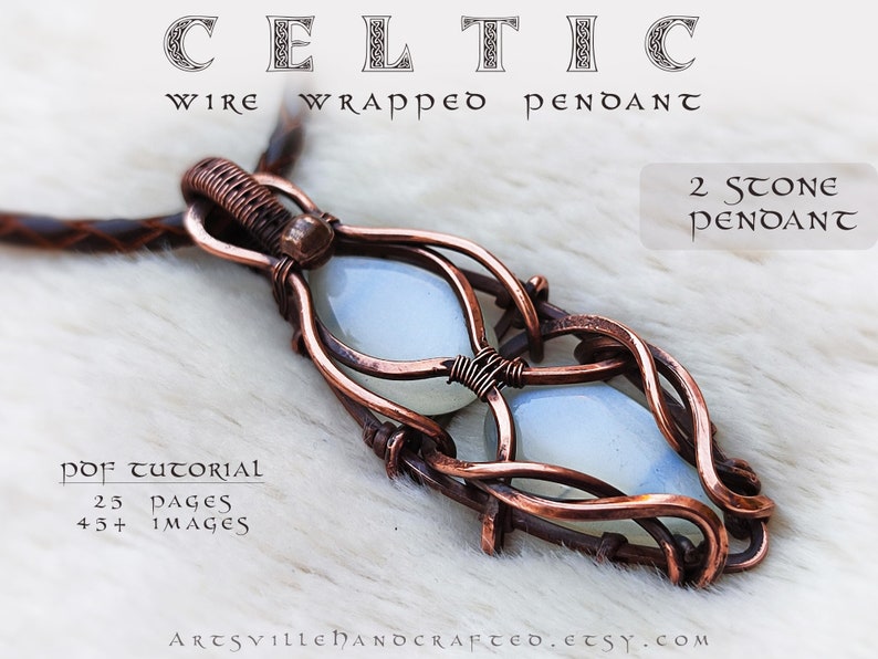 Celtic Pendant : Wire Wrap Tutorial for Beginners Wire - Etsy