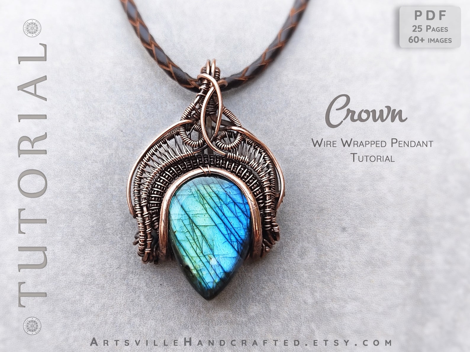 Wire Wrapped Pendant Tutorial Wire Weaving Tutorials Wire - Etsy