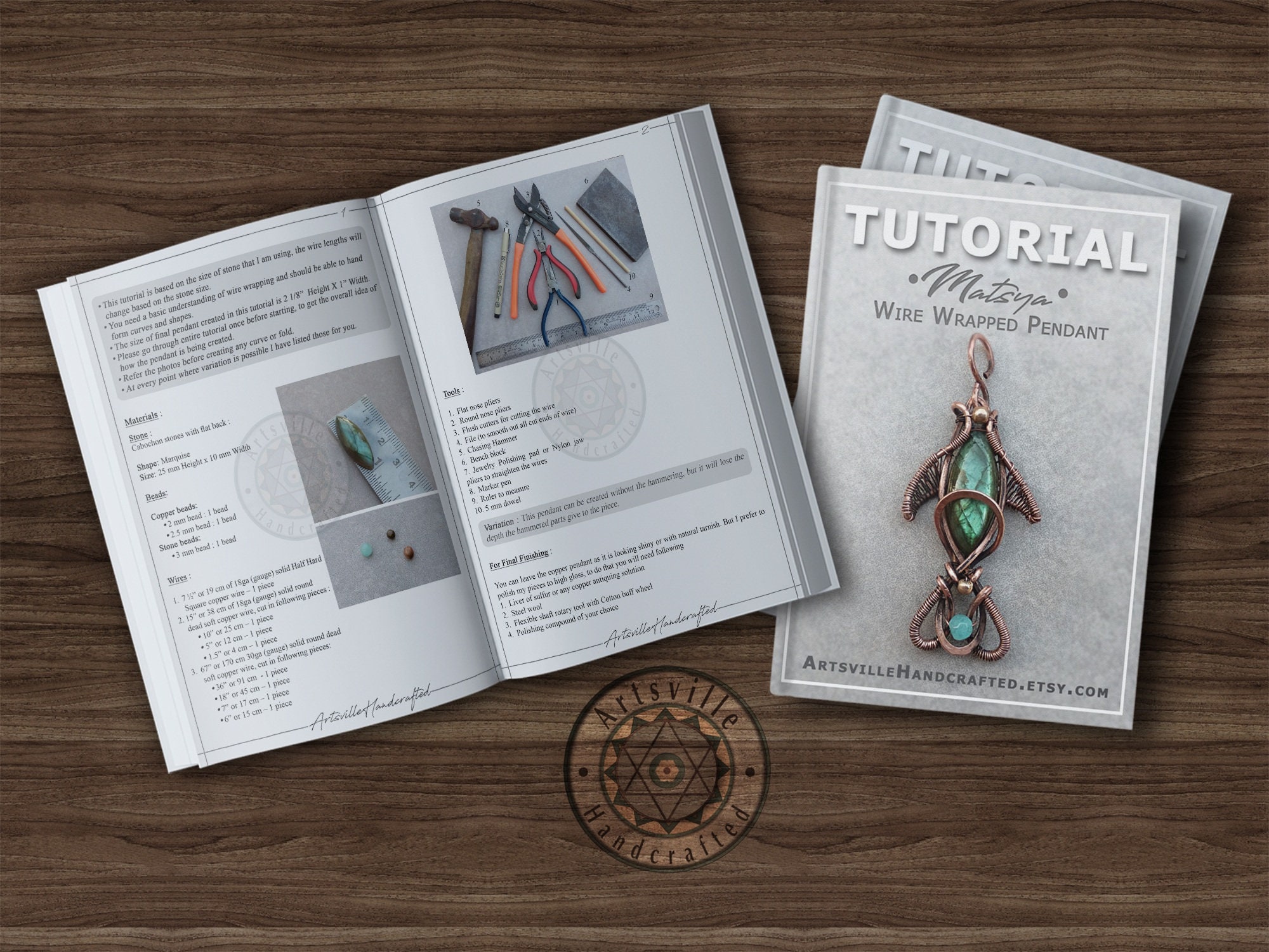 Fish Necklace Wire Jewelry Tutorial Wire Wrap Tutorial Wire | Etsy