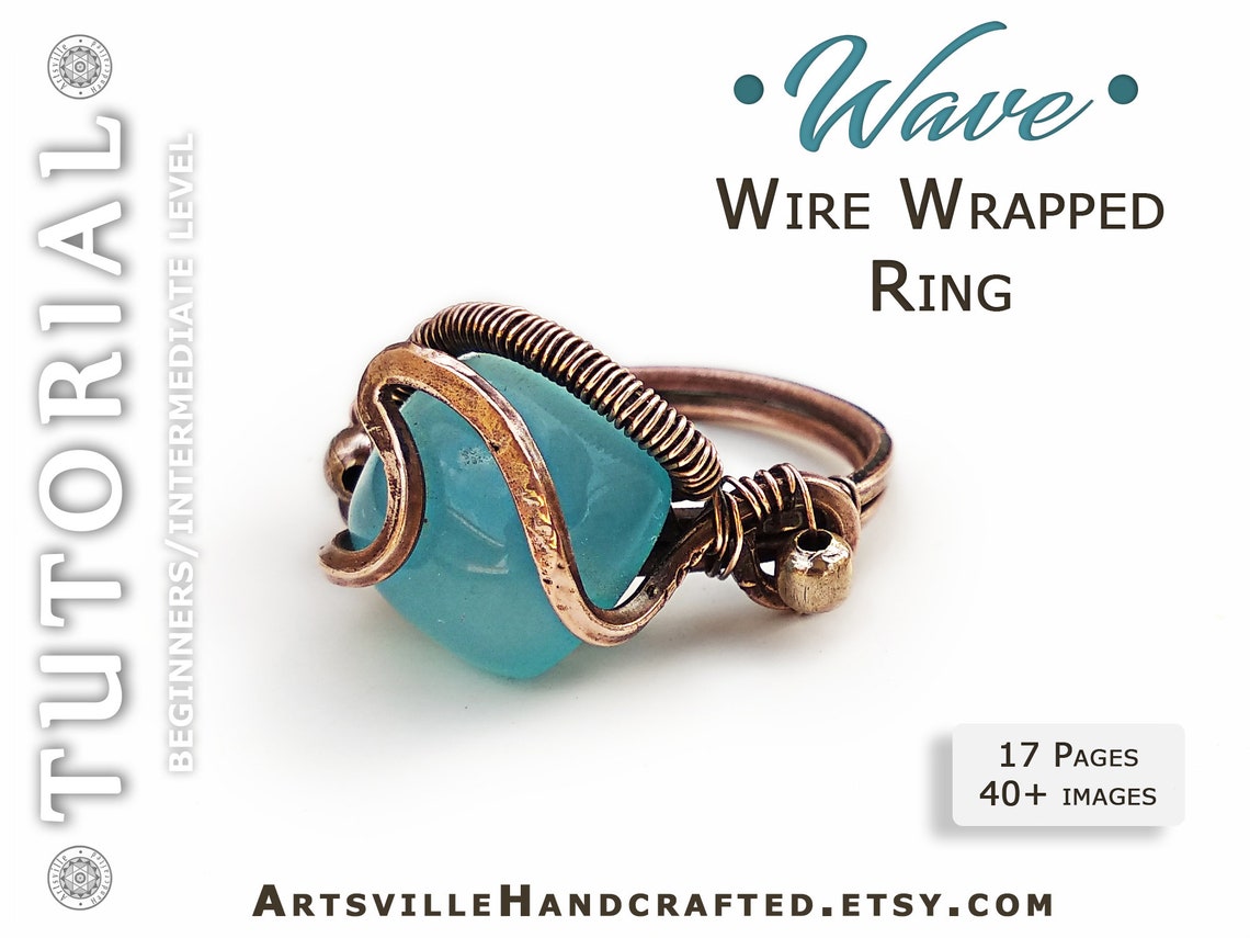 Wire Ring Tutorial, Wave Ring Tutorial, Summer Jewelry DIY, Wire ...