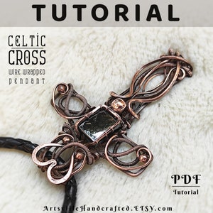 Celtic Cross Wire Wrap Pendant Tutorial, Wire Wrapping Techniques, DIY ...