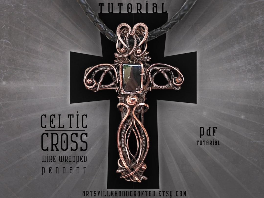 Celtic Cross Wire Wrap Pendant Tutorial, Wire Wrapping Techniques, DIY ...