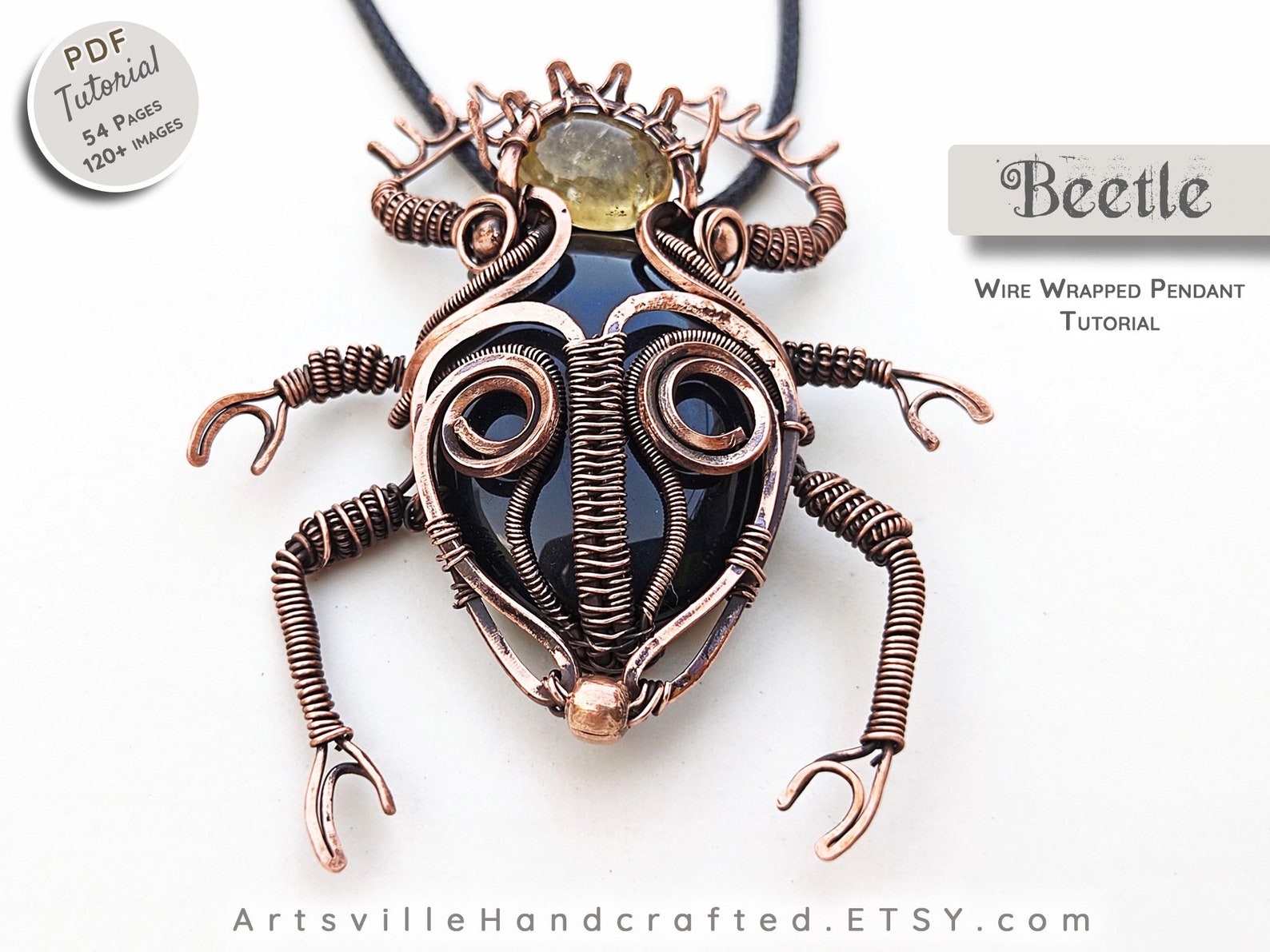 Wire Wrapped Beetle Tutorial, Wire Wrap Insects Tutorial. DIY Wire ...