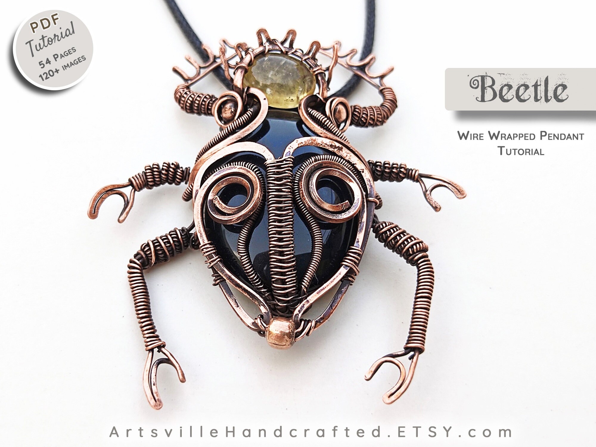Wire Wrapped Beetle Tutorial, Wire Wrap Insects Tutorial. DIY Wire ...