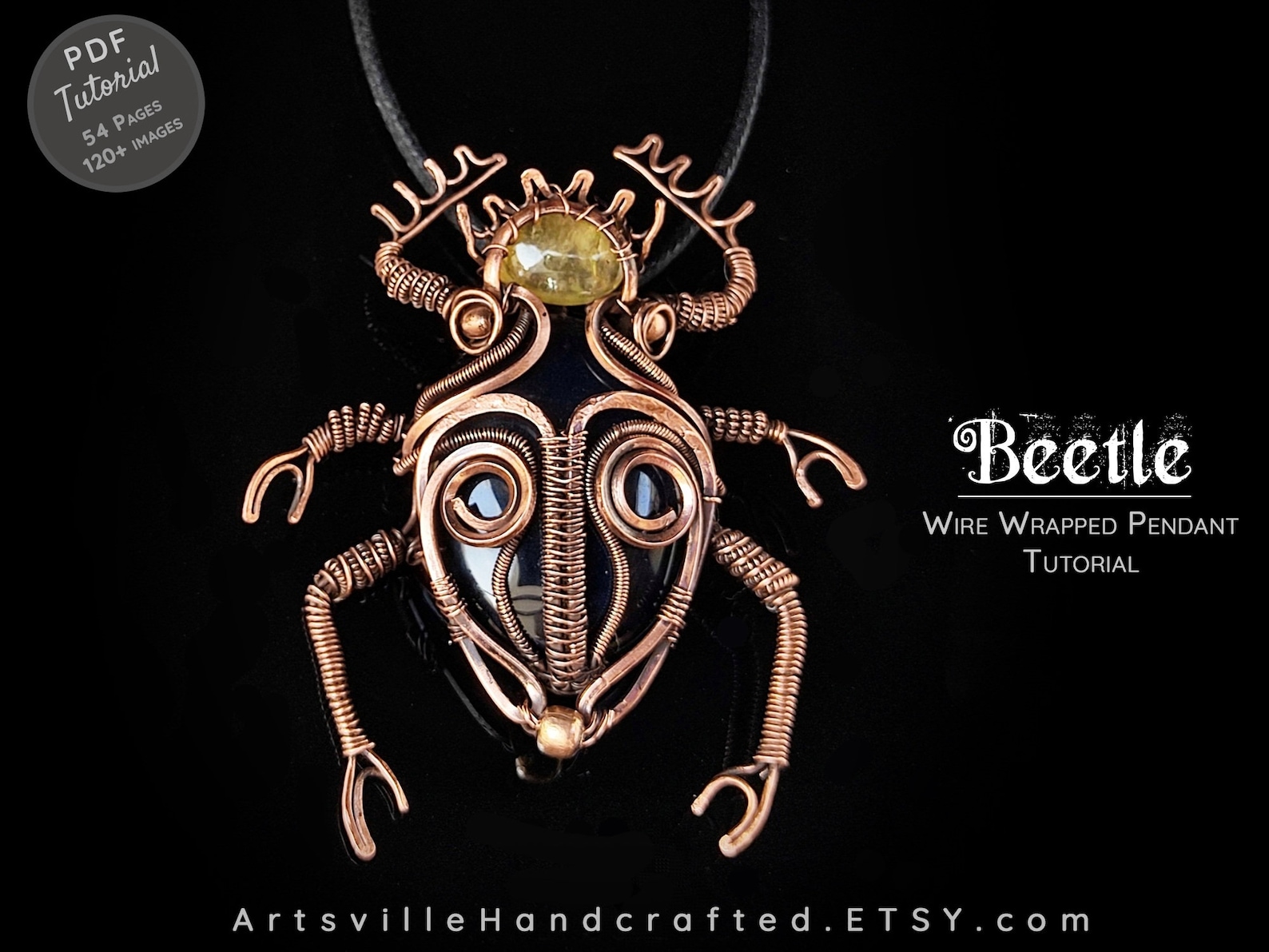 Wire Wrapped Beetle Tutorial, Wire Wrap Insects Tutorial. DIY Wire ...