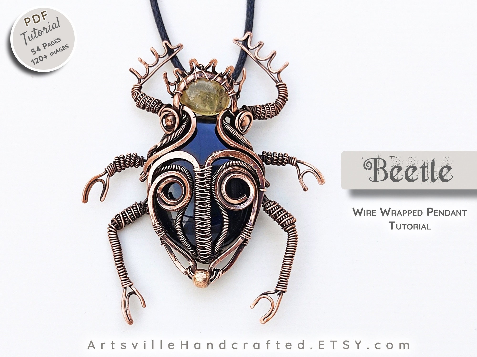 Wire Wrapped Beetle Tutorial, Wire Wrap Insects Tutorial. DIY Wire ...