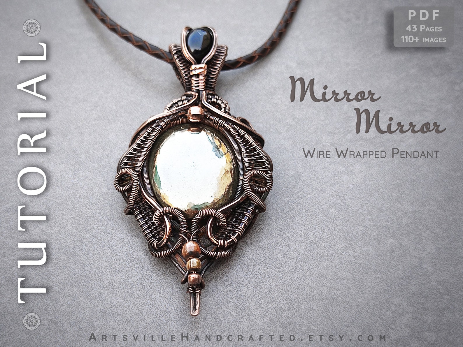 Wire Wrap Tutorial Wire Pendant Tutorial Wire Tutorial | Etsy