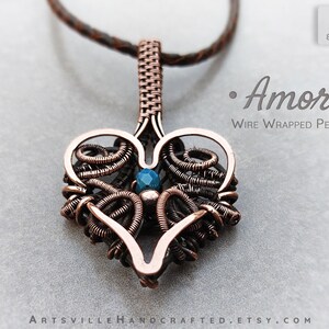 Wire Wrapped Heart Pendant Tutorial, Wire Wrap Tutorial, Jewelry Making ...