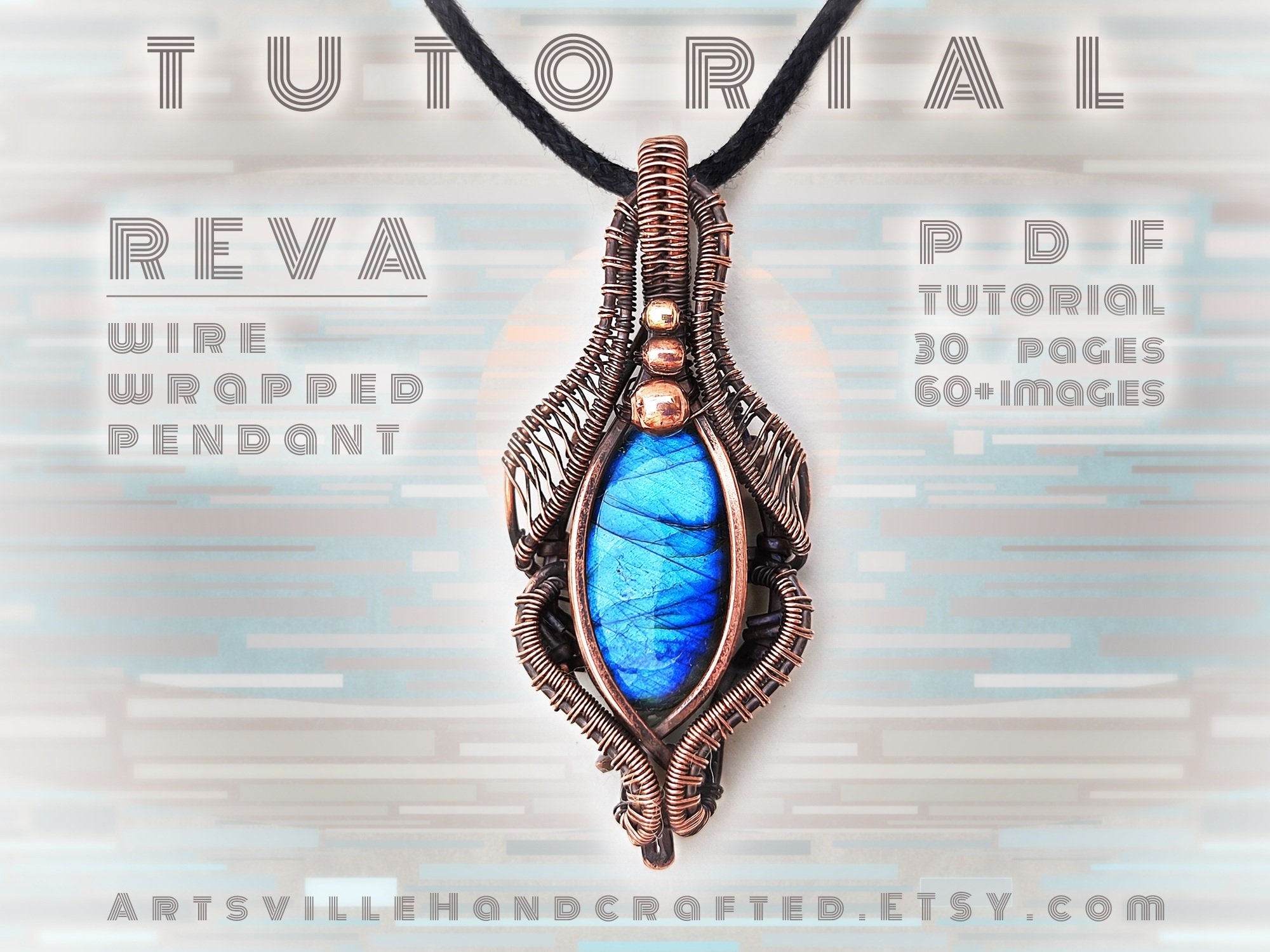 Wire Wrap Tutorial Wire Wrap Pendant Tutorial Jewelry - Etsy