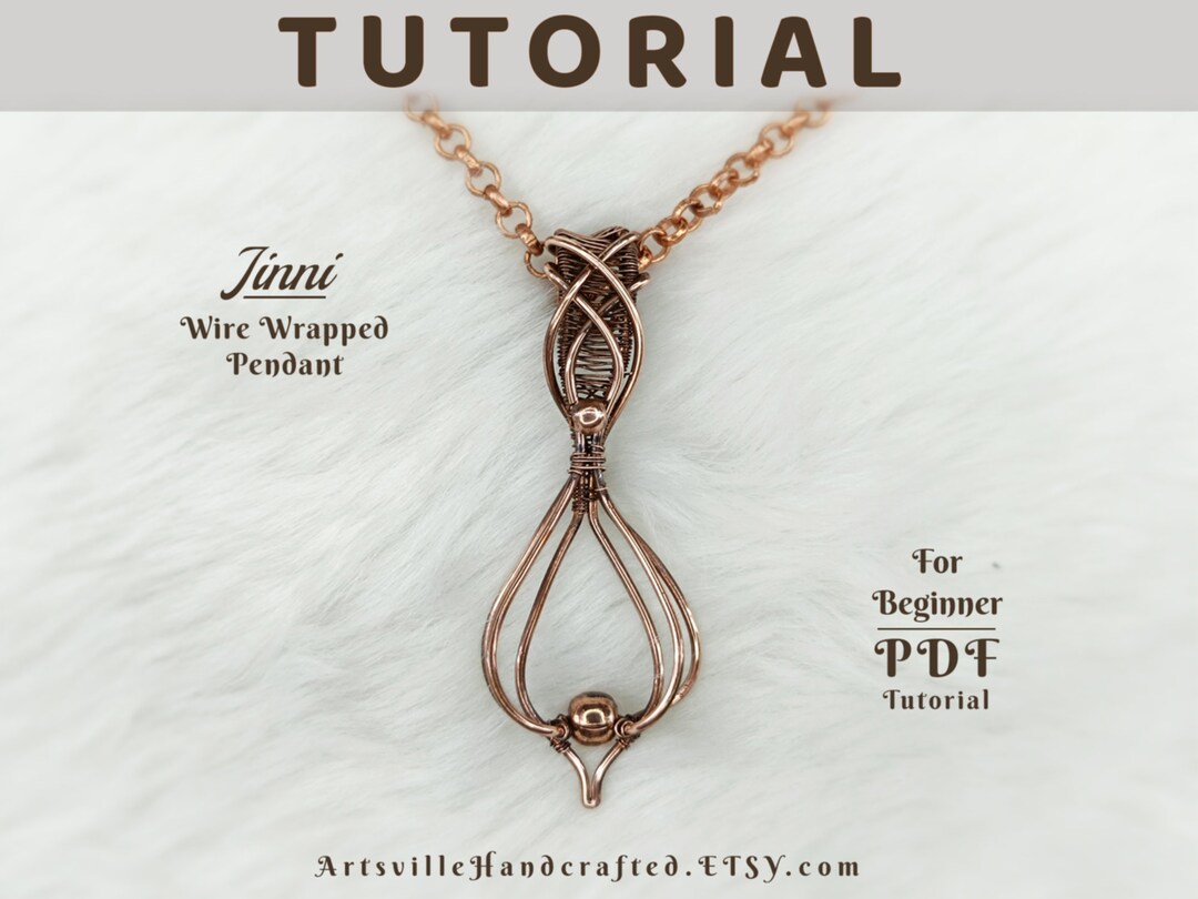 Jinni Beginner Wire Wrap Pendant Tutorial PDF - DIY Celtic Ewelry Making Guide for Beginners ...