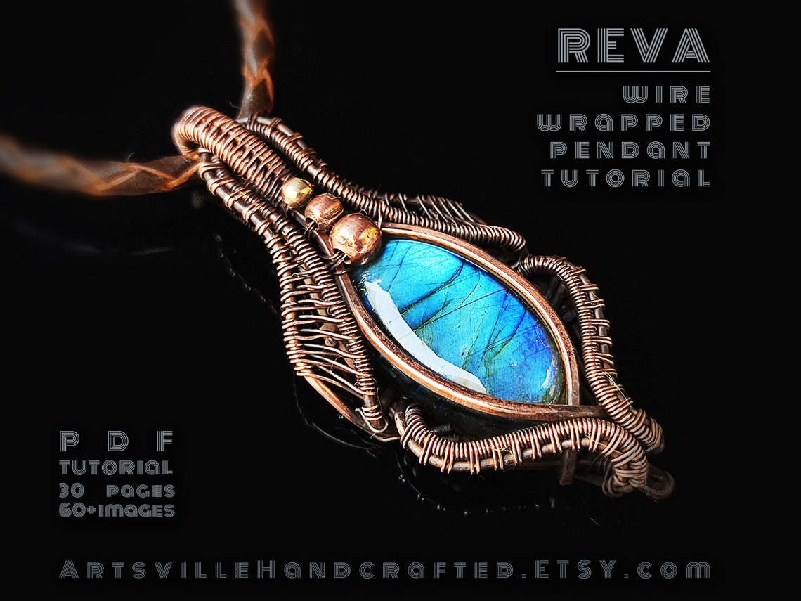 Wire Wrap Tutorial Wire Wrap Pendant Tutorial Jewelry - Etsy