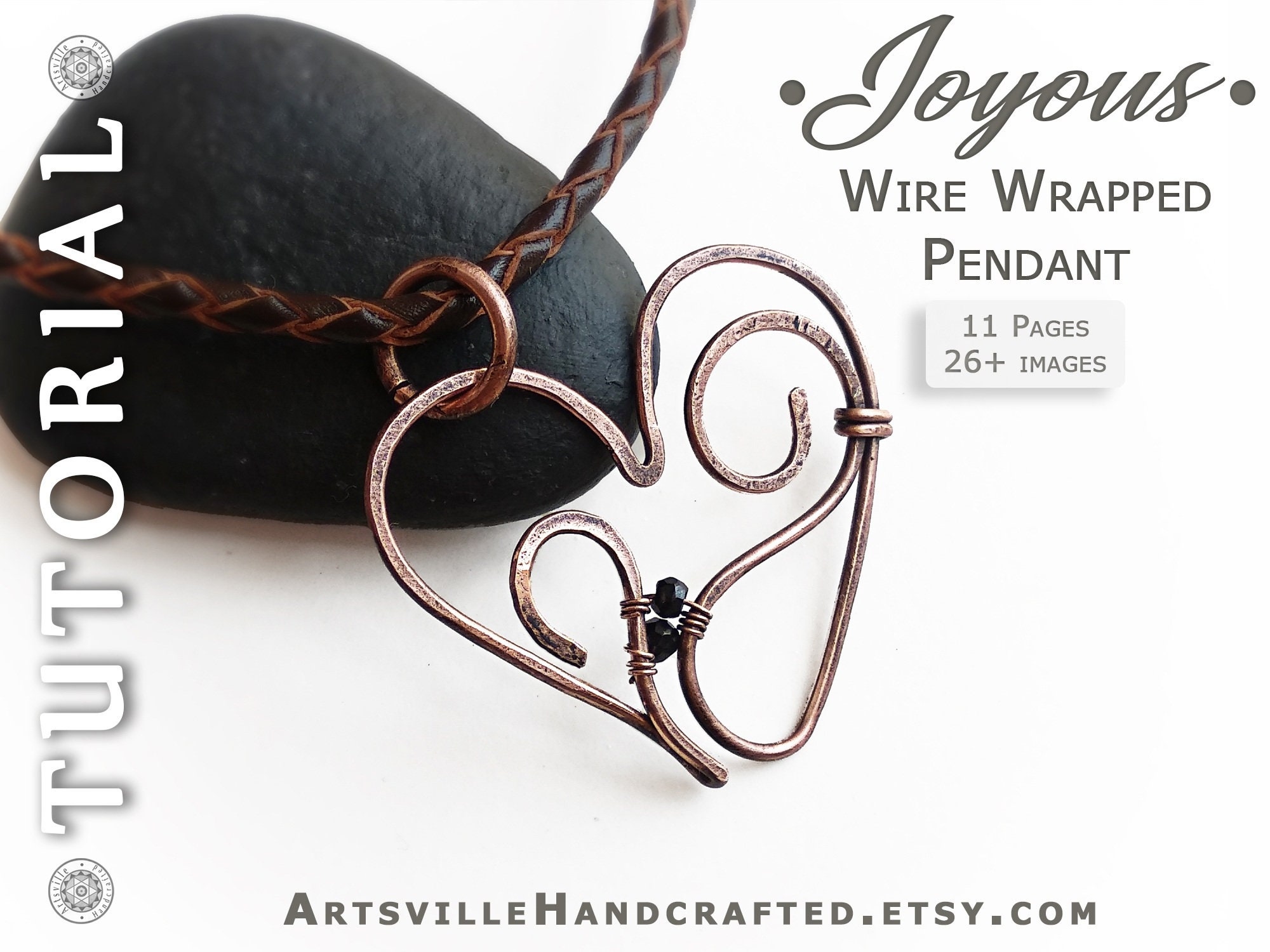 Heart Pendant Tutorials Bundle : Wire Wrapping Wire Wrap - Etsy