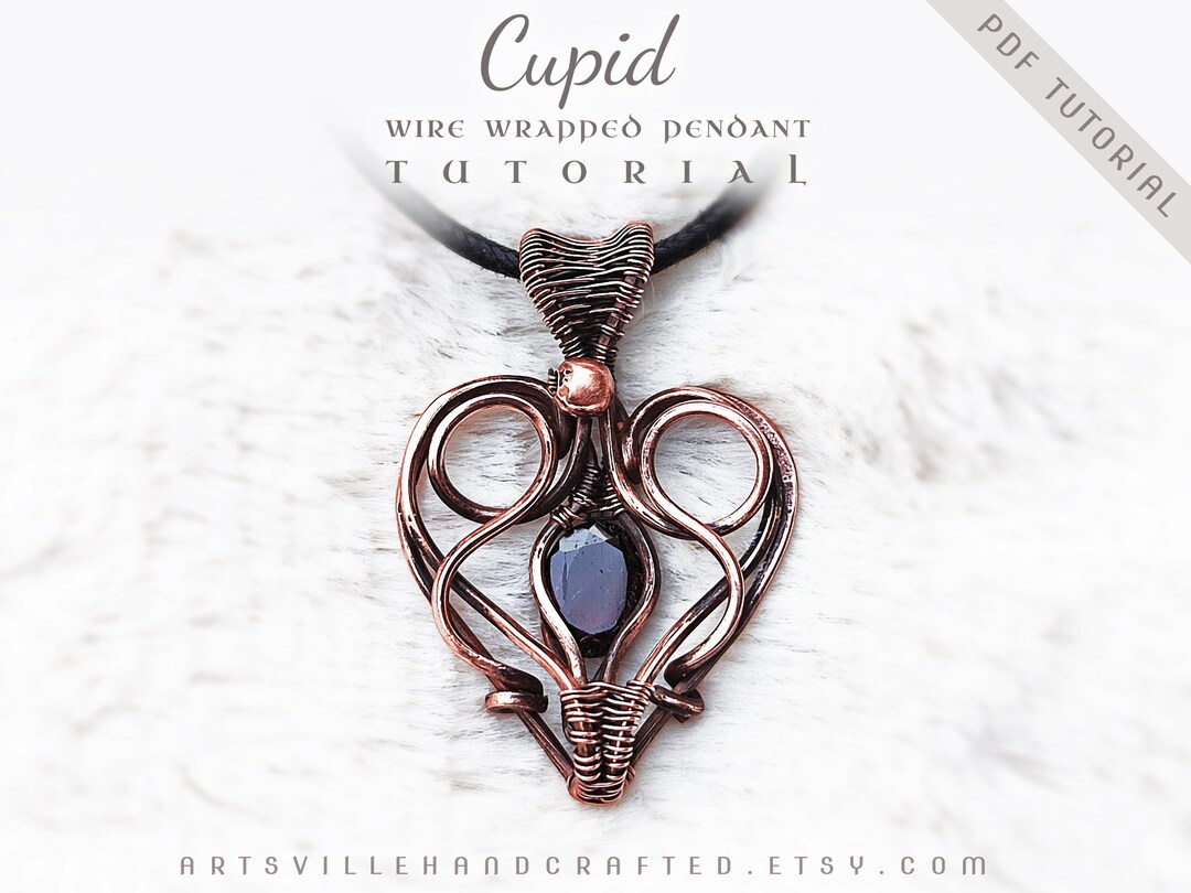 Cupid: Wire Wrap Heart Pendant Tutorial, DIY Wire Wrapped Pendant ...