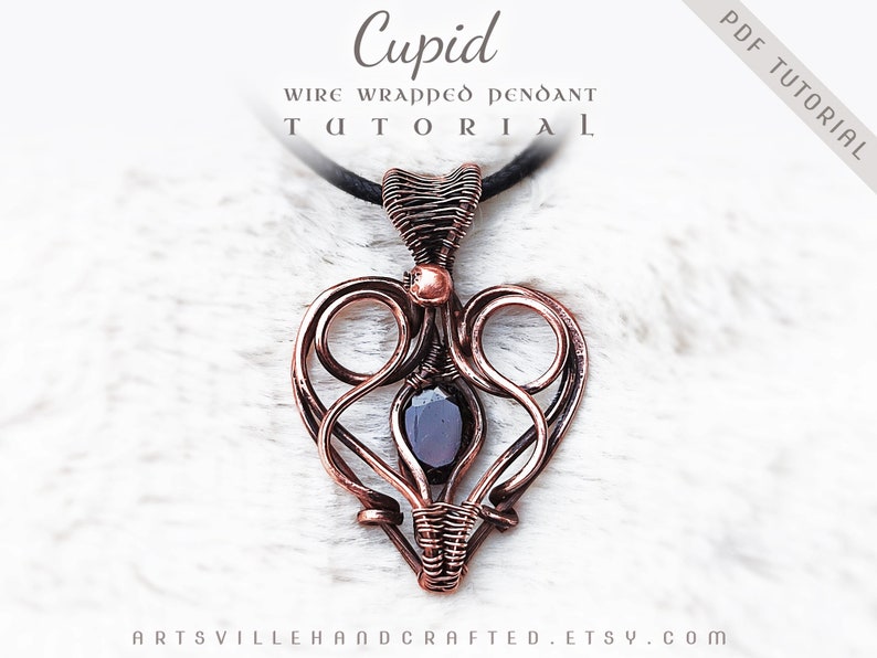 Cupid: Wire Wrap Heart Pendant Tutorial, DIY Wire Wrapped Pendant ...