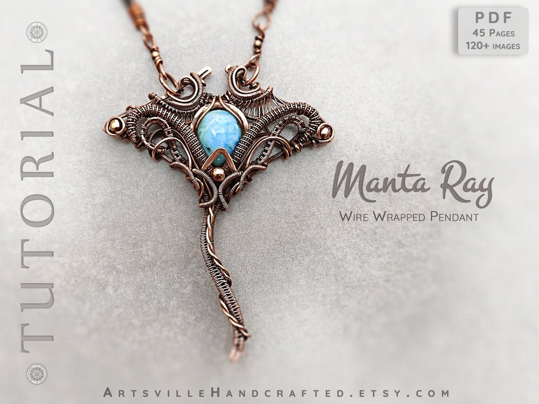 Wire Wrap Manta Ray Tutorial, Wire Wrapped Sting Ray Pendant Tutorial ...