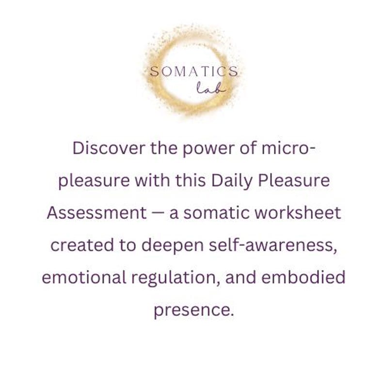 Daily Pleasure Assessment Worksheet + Free Audio Gift | Mindfulness ...