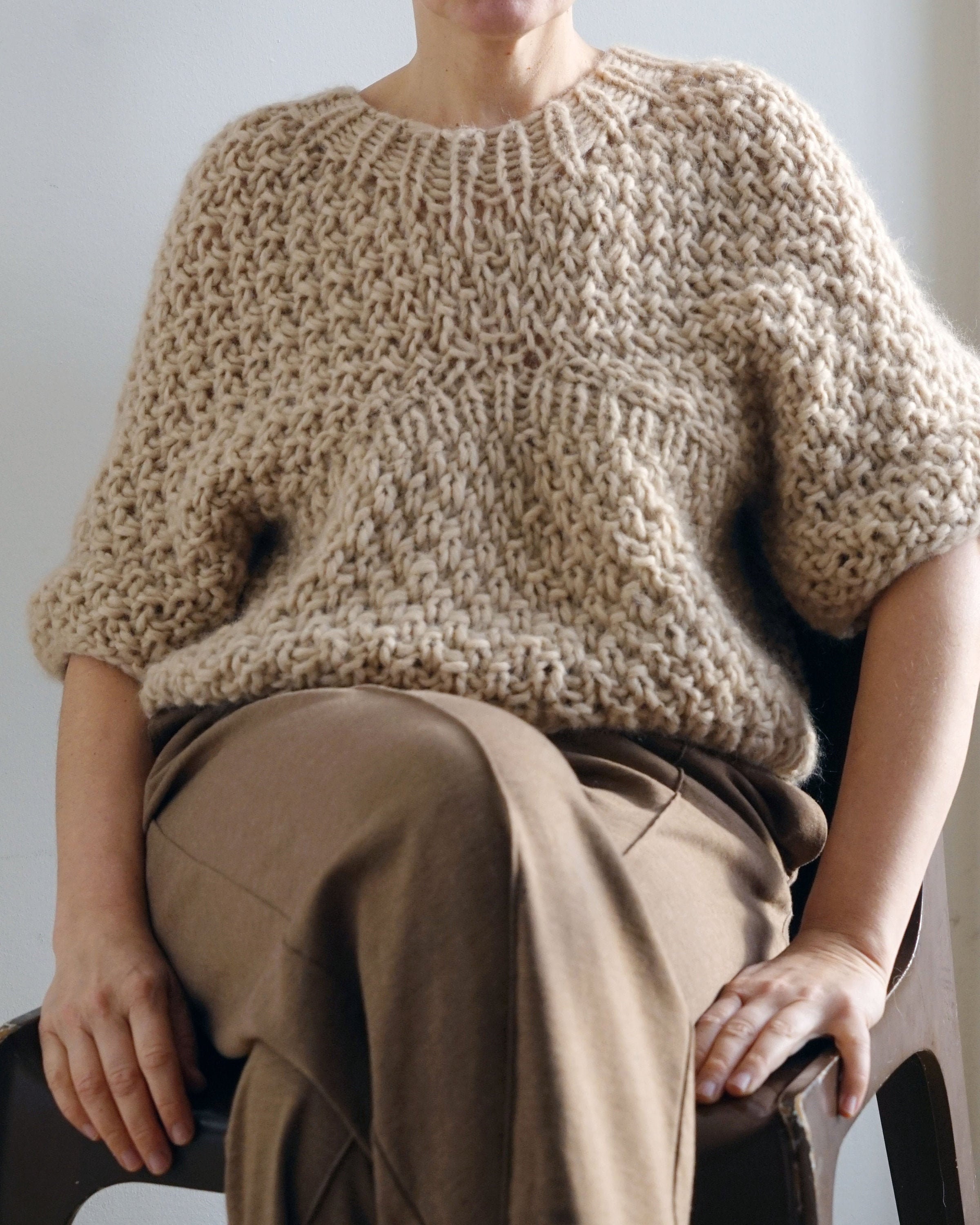 Duurzame breisels kimono trui alpaca trui hand gebreide | Etsy