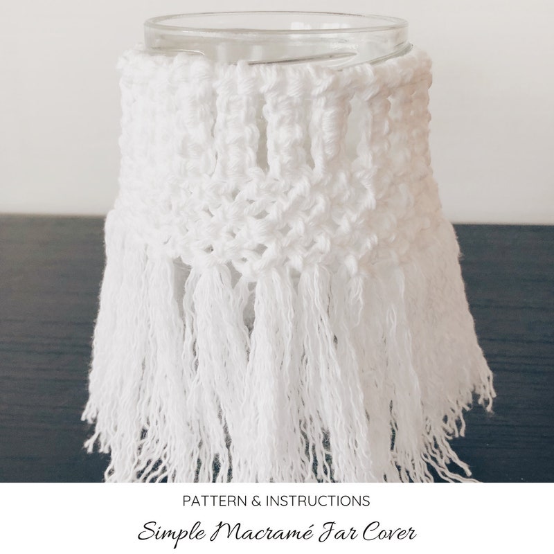 Macrame Jar - Etsy UK