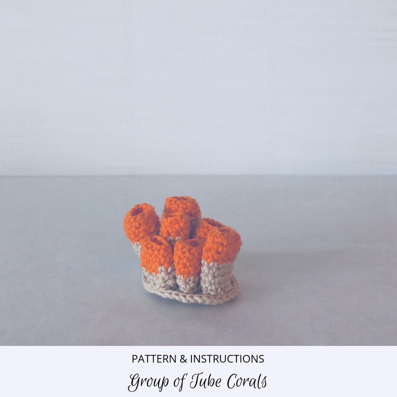 How to Crochet a Group of Tube Corals (PDF Pattern and Instructions) - Etsy