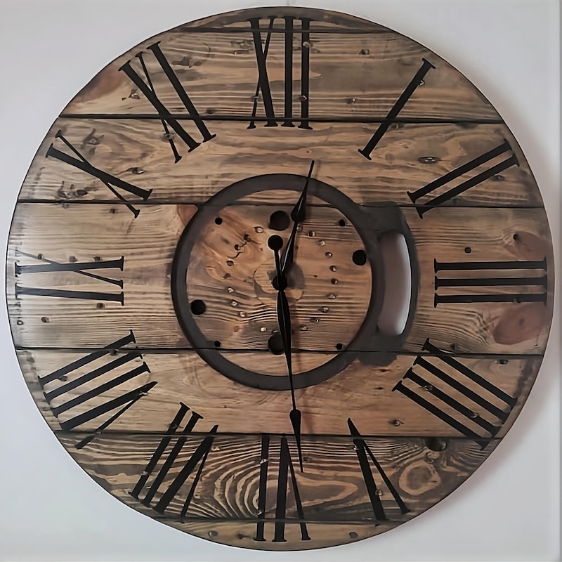 Rustic Wall Clock - Etsy
