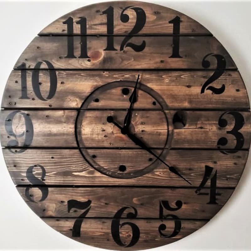 Rustic Wall Clocks - Etsy