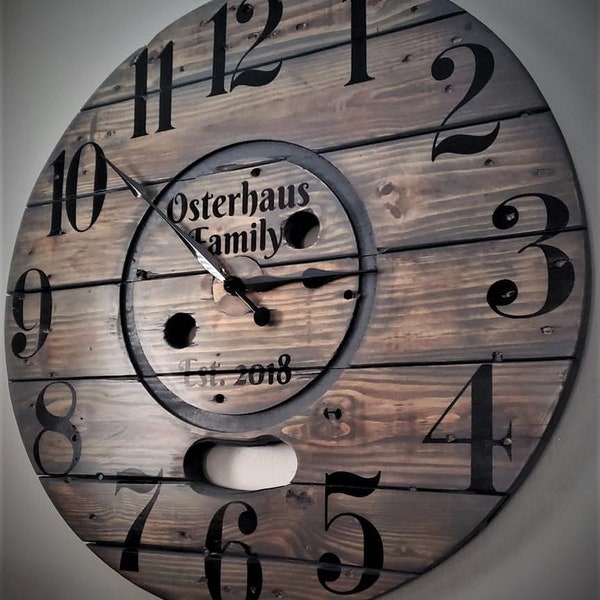 Farmhouse Wall Clock - Etsy