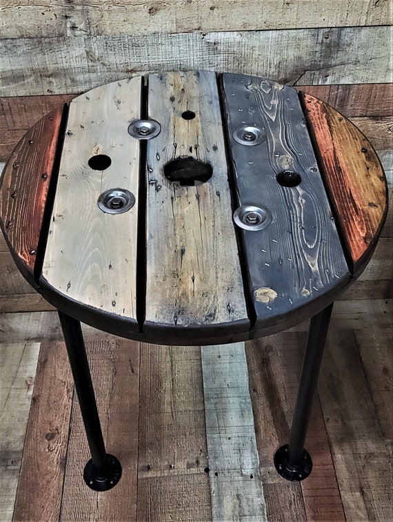Tables - Midwest Wooderness | Farmhouse Wood Spool Tables & Clocks ...