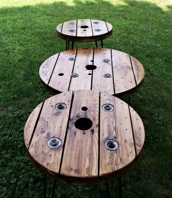Tables - Midwest Wooderness | Farmhouse Wood Spool Tables & Clocks ...