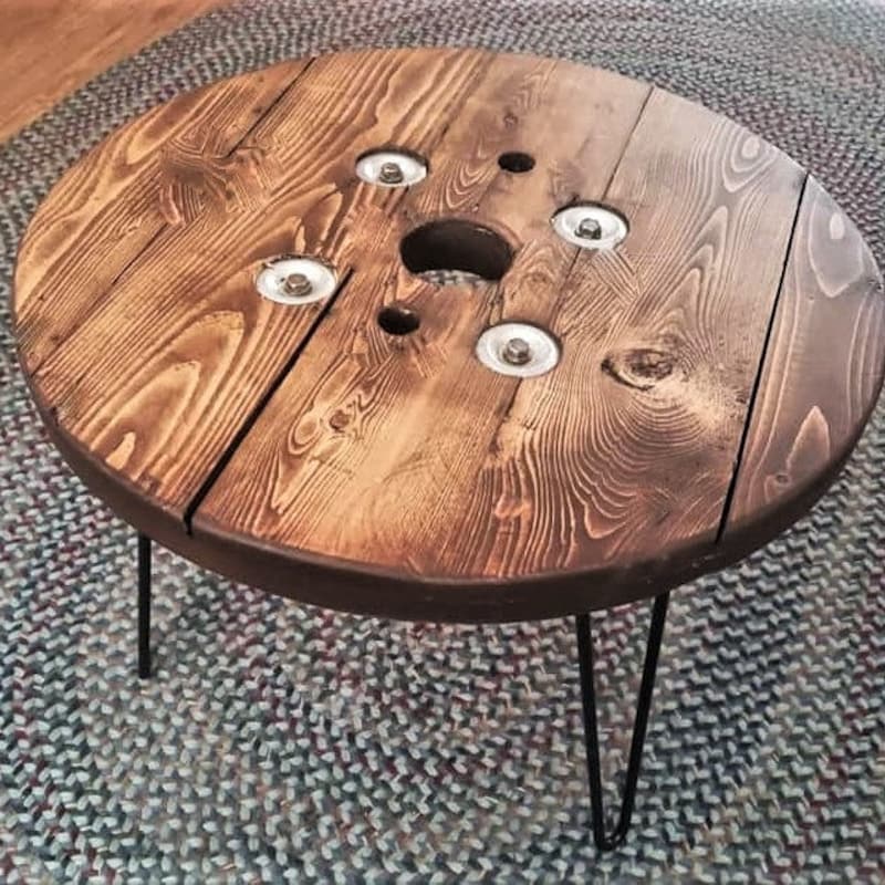 Spool Side Table - Etsy