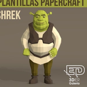 Shrek Papercraft Design With PDF Templates to Build by Hand - Etsy Canada