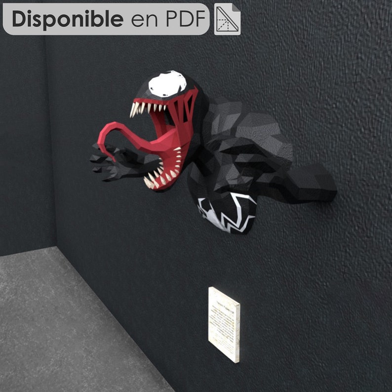 Venom Diseño Papercraft con plantillas PDF para construir a | Etsy