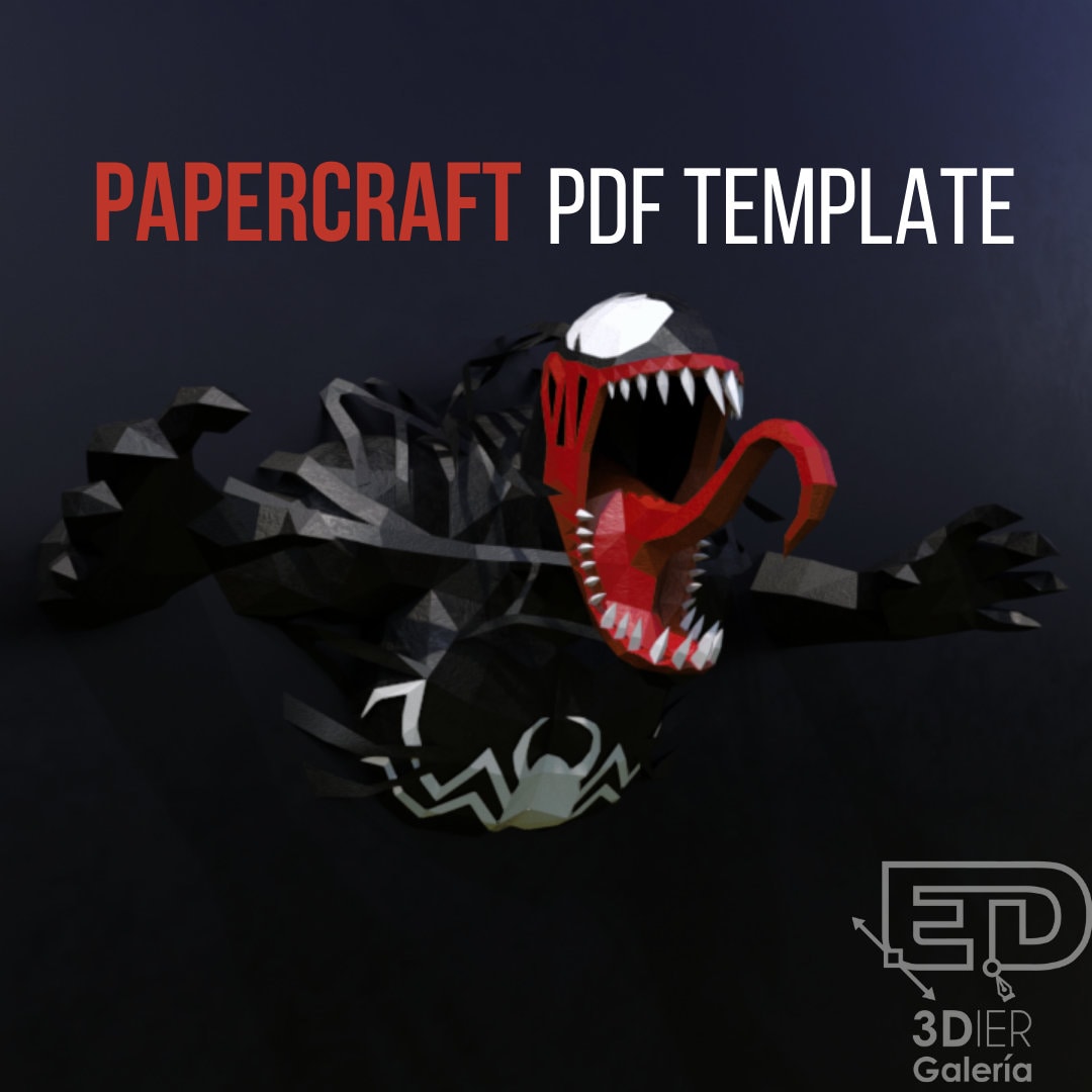 Venom Diseño Papercraft Con Plantillas PDF Para Construir a - Etsy ...
