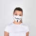 Face Mask Anonymous Papercraft With PDF Templates to Build by Hand ...