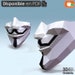 Face Mask Anonymous Papercraft With PDF Templates to Build by Hand ...