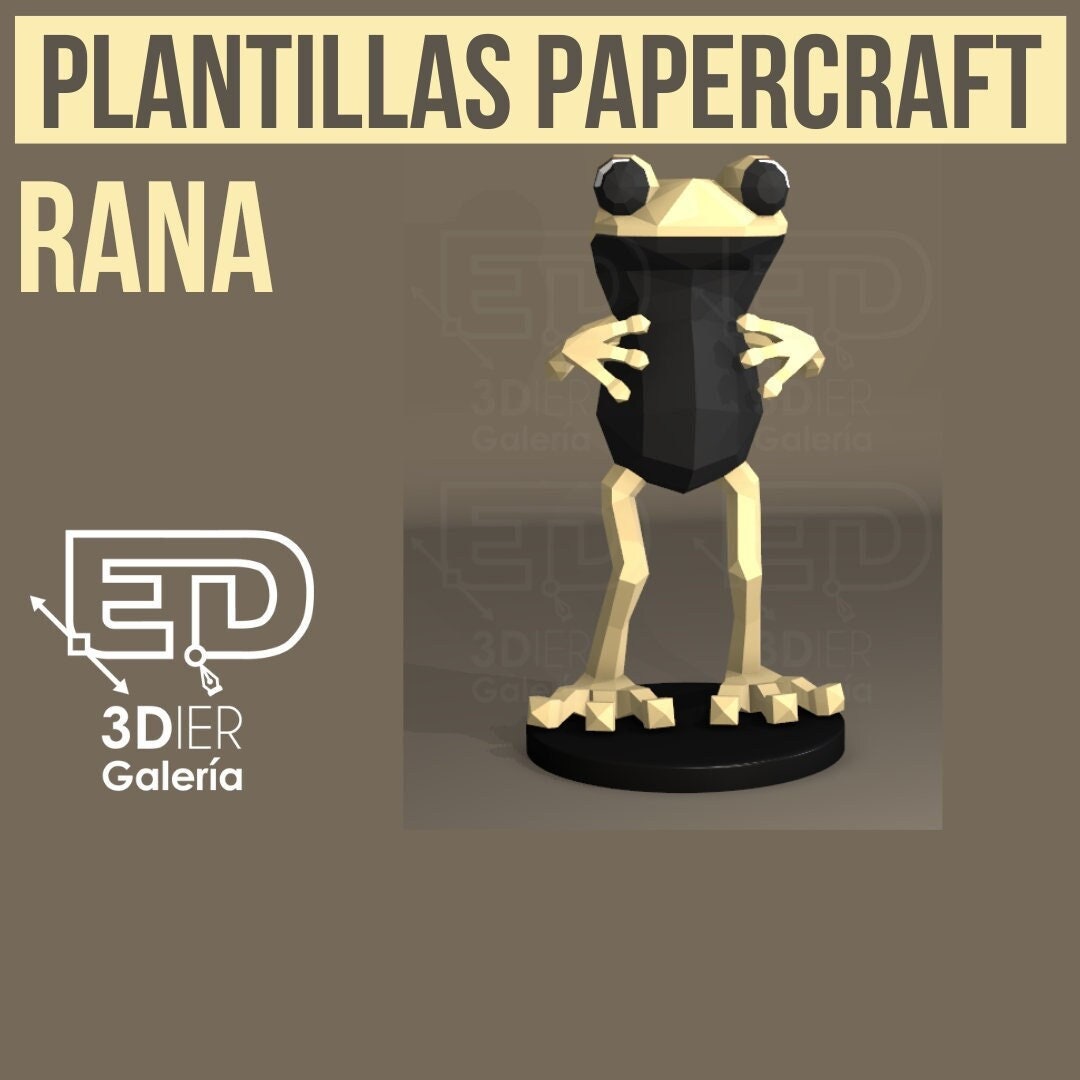 Frog Papercraft With PDF Templates, Paper Art and Craft for Home Decor ...