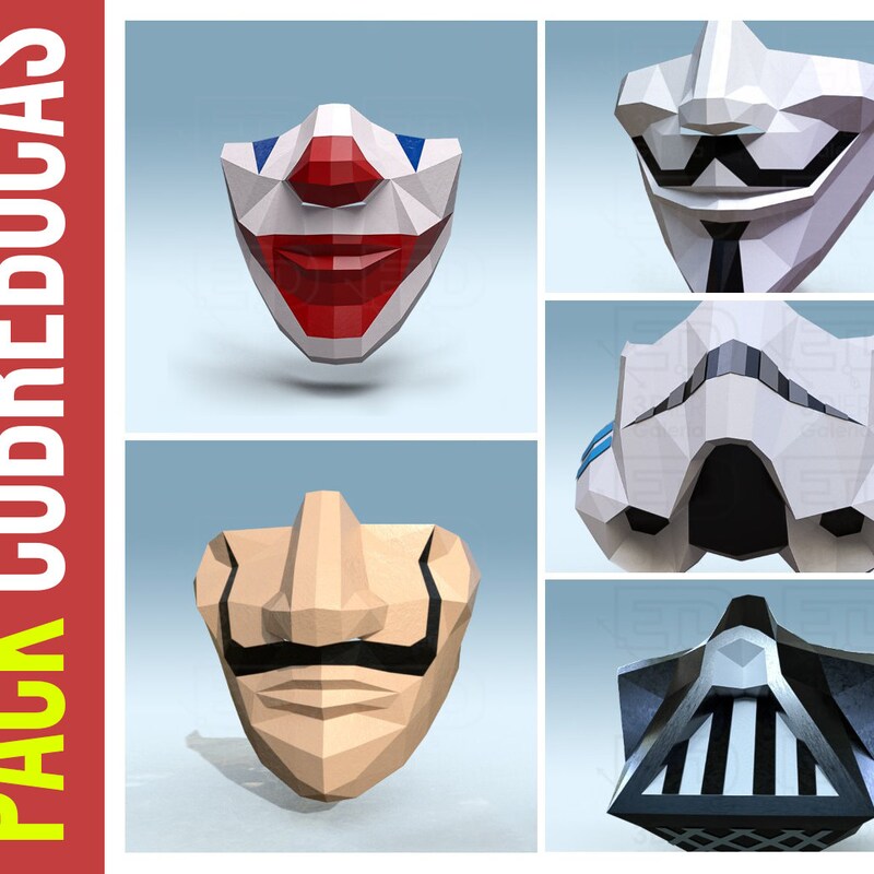 Face Mask Template - Etsy