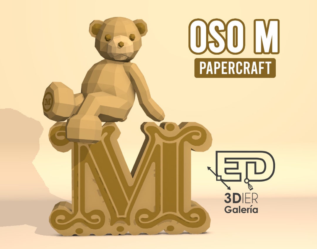 Teddy Bear PDF Papercraft Templates, Paper Art and Craft for Home Decor ...