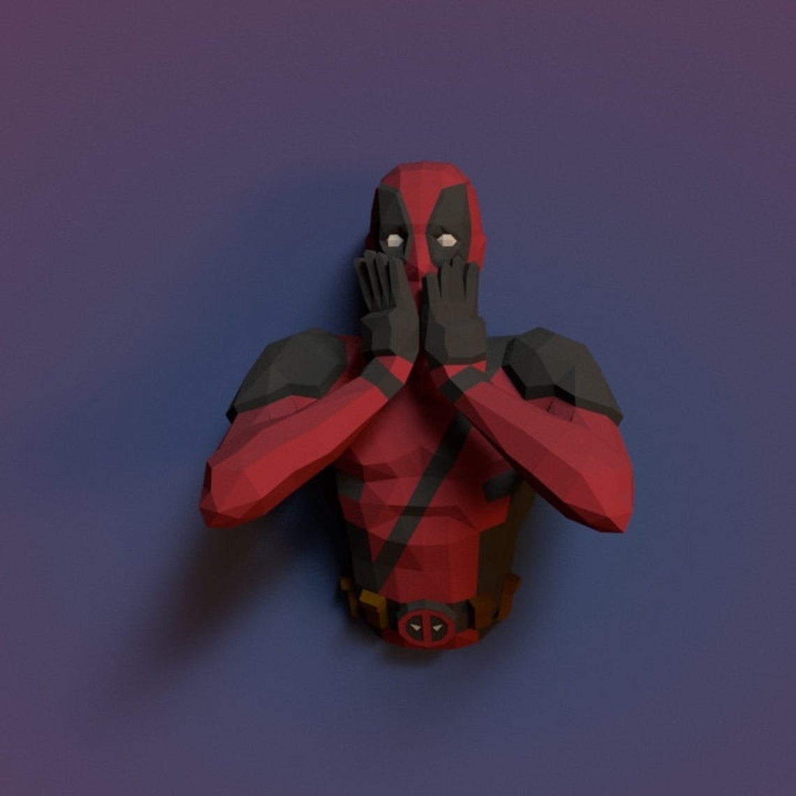Deadpool Papercraft Plantillas PDF Arte De Papel Diseño 3D - Etsy UK
