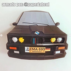 BMW E30 Papercraft Car, Auto Papercraft, PDF Templates, Paper Art, 3D ...