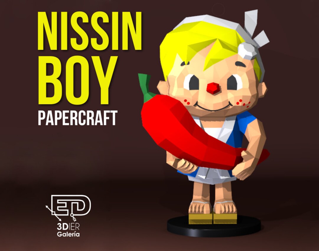 Nissin Boy Papercraft PDF Templates, Paper Art and Craft for Home Decor ...