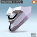 Face Mask Anonymous Papercraft With PDF Templates to Build by Hand ...