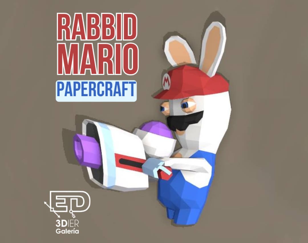 Rabbid Papercraft PDF Templates Mar10 BR05, Paper Art and Craft for ...