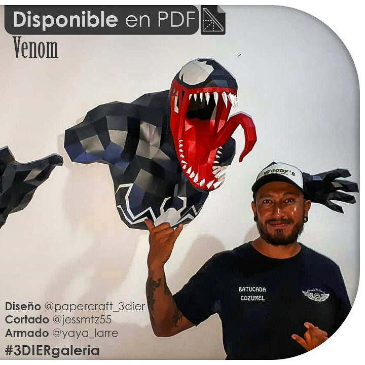 Venom Diseño Papercraft Con Plantillas PDF Para Construir a - Etsy UK