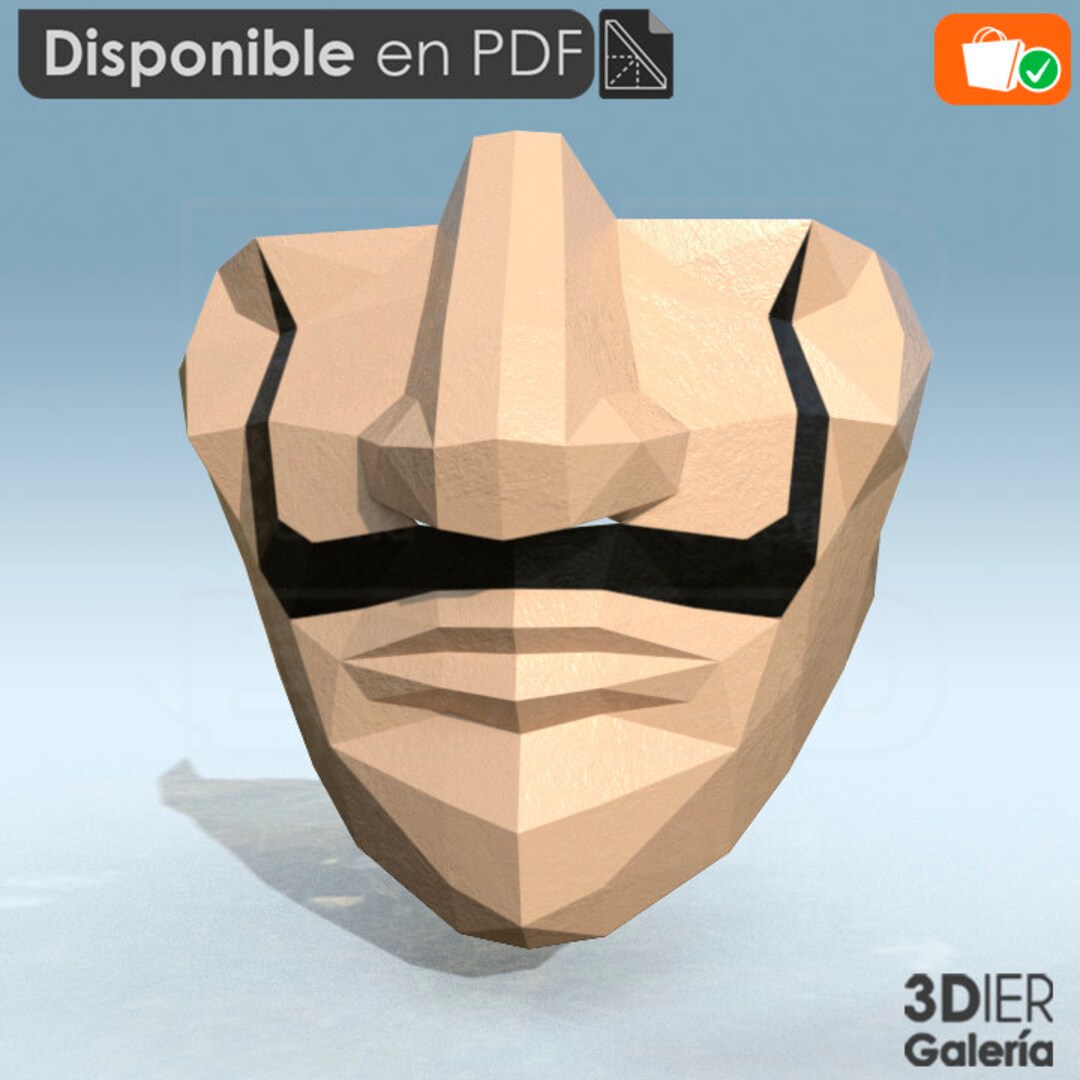 Dalí Face Masks, Papercraft PDF Templates to Build by Hand, Crafts for ...