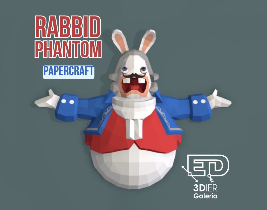 Mario Bros. Rabbid Phantom Opera Papercraft PDF Templates, Paper Art ...