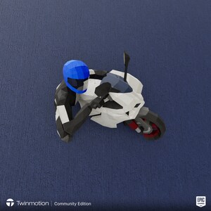 Papercraft Motorcyclist, Moto GP, Ducati Panigale, PDF Templates, Paper ...