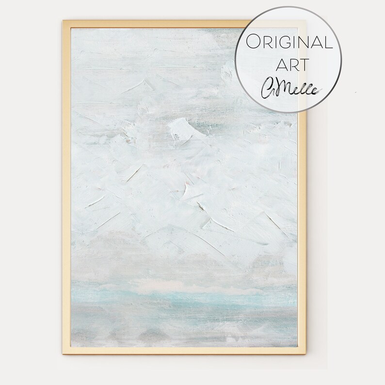 3 Piece Wall Art breathe, Blue Blush Set of 3 Prints DIGITAL DOWNLOAD ...